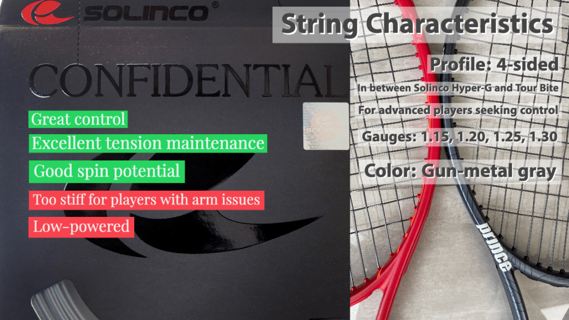 Solinco Confidential String Review - Tennisnerd.net