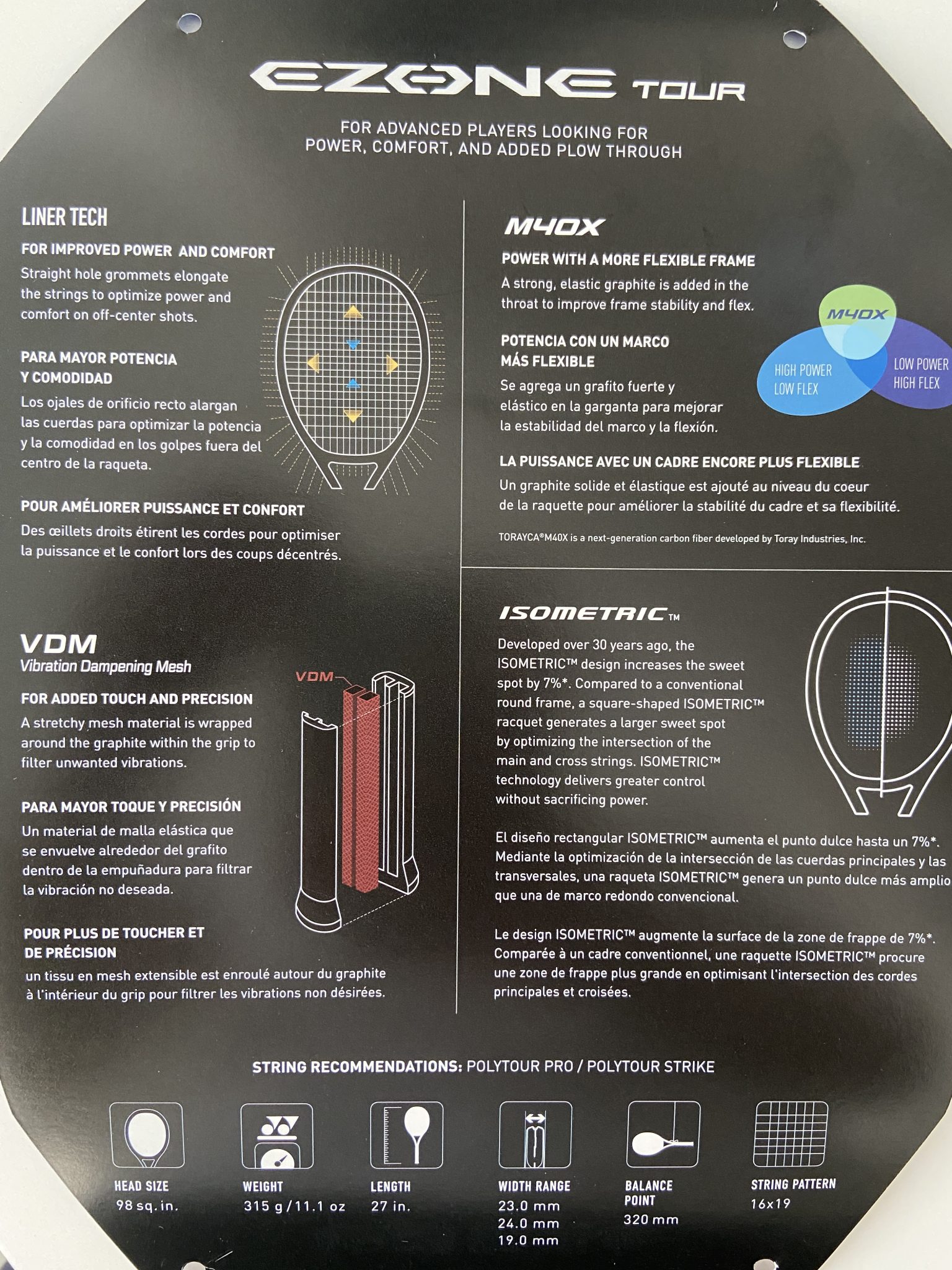 Yonex Ezone 98 Tour Review - Tennisnerd.net - Solid, stable and controlled