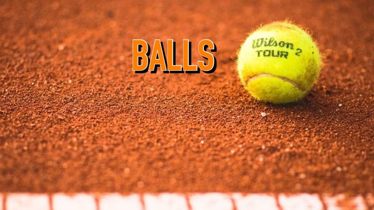 Tennis Ball On Clay Court